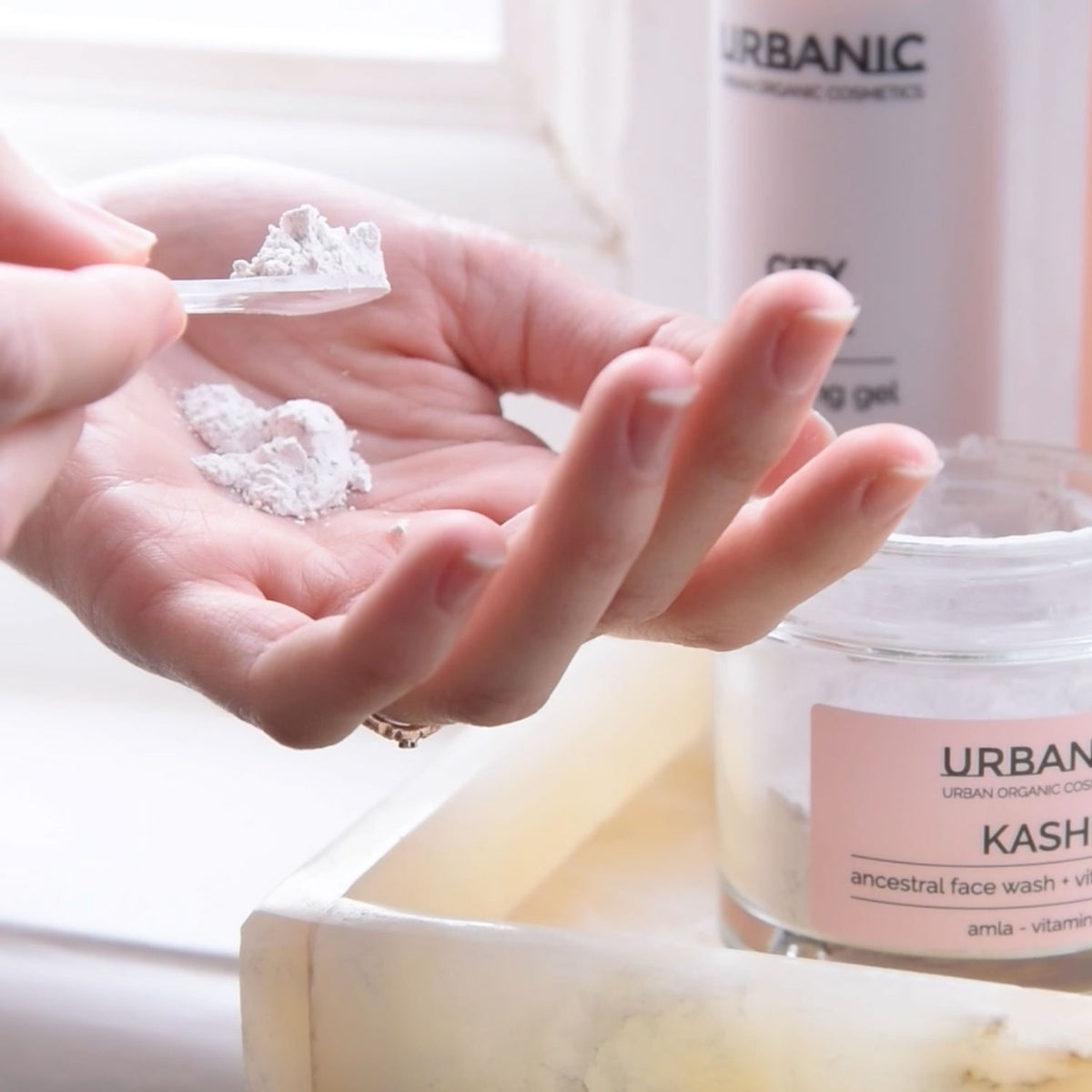 Kashi ayurvedic face cleansing powder and vitamin C mask
